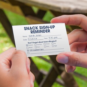 Soccer Snack Sign up Sheet, Soccer Snack Schedule Template, Team Mom ...