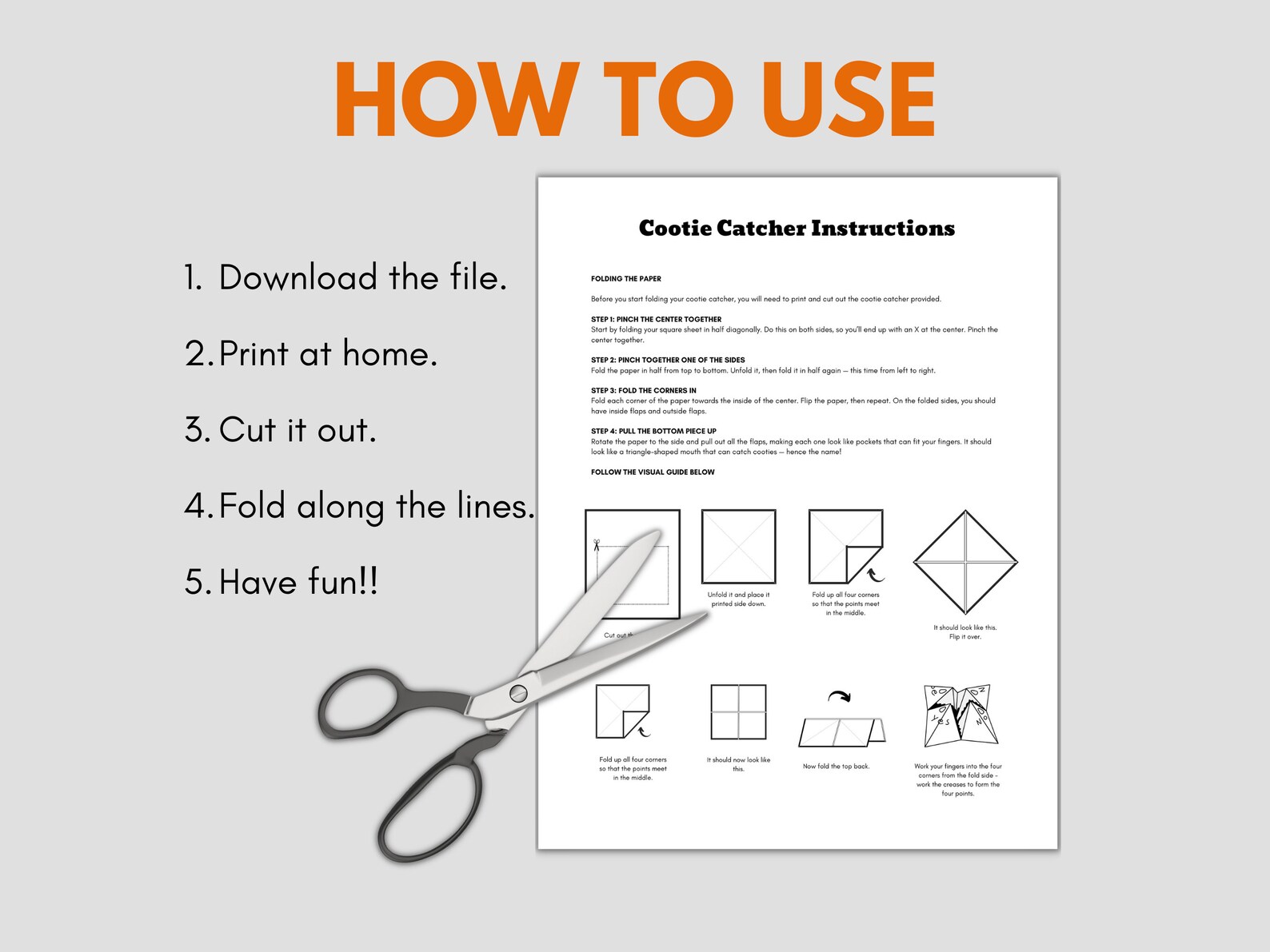 Halloween Cootie Catcher, Halloween Joke Teller Template, Halloween ...