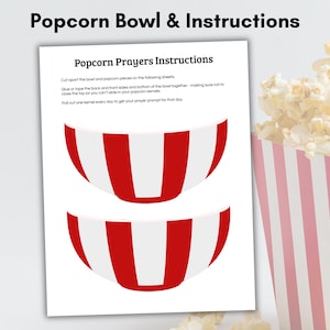 Prayer Popcorn Activity for Kids, Learn to Pray Activity, Teach Kids ...