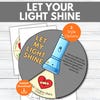 LET Your LIGHT SHINE for Jesus Bible Paper Craft Activity for Kids ...