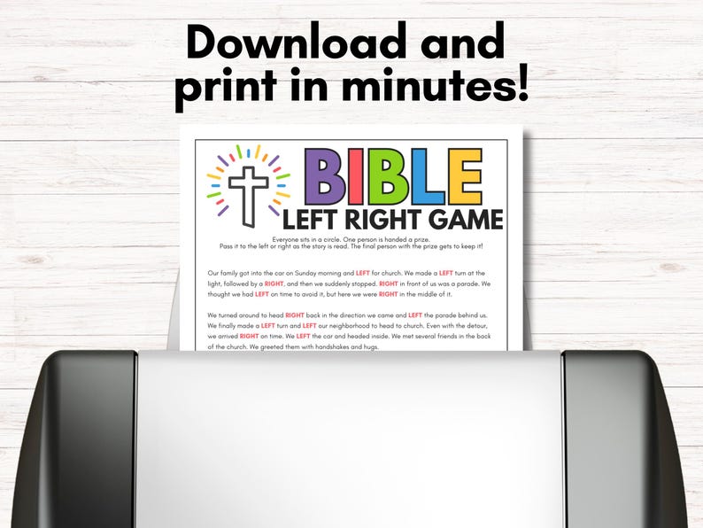 Bible Left Right Game, Bible Games for Kids, Teen Youth Group Games ...