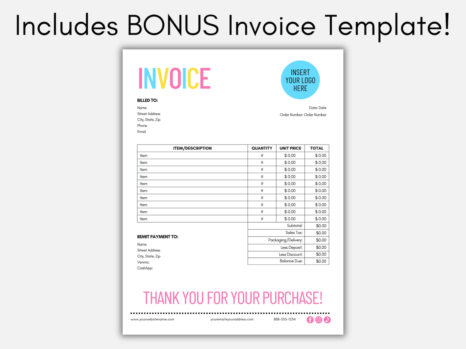 Cookie Order Form Template, Editable Canva Template, Bakery Form, Home ...