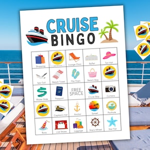 Cruise Ship Bingo, Cruise Bingo Game, Cruise Activities for Kids ...