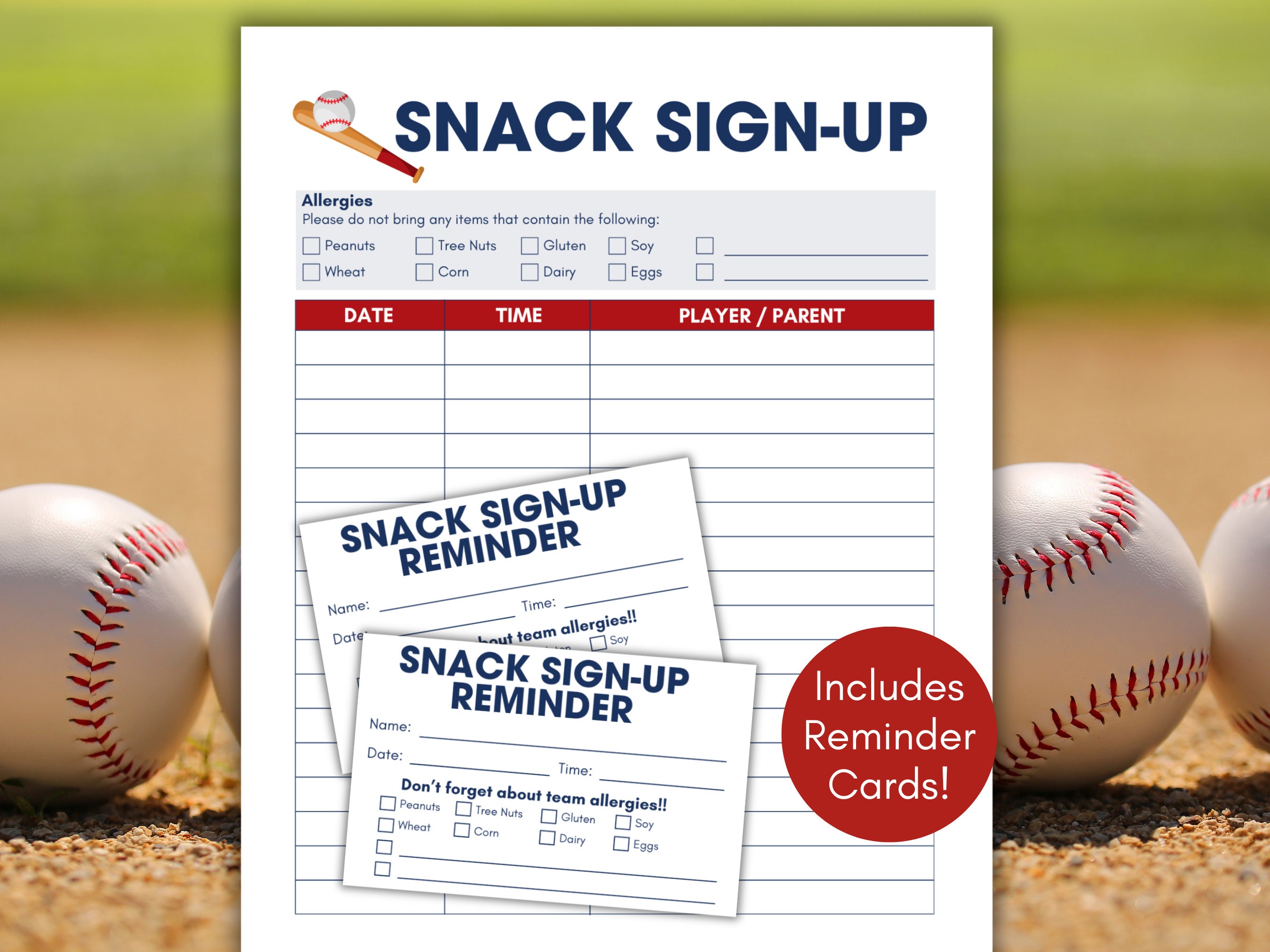 Snack Reminder Template Special Reminder That The Big Characters Are