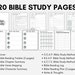 Bible Study Planner, Printable Bible Study Templates, Bible Study Pack ...