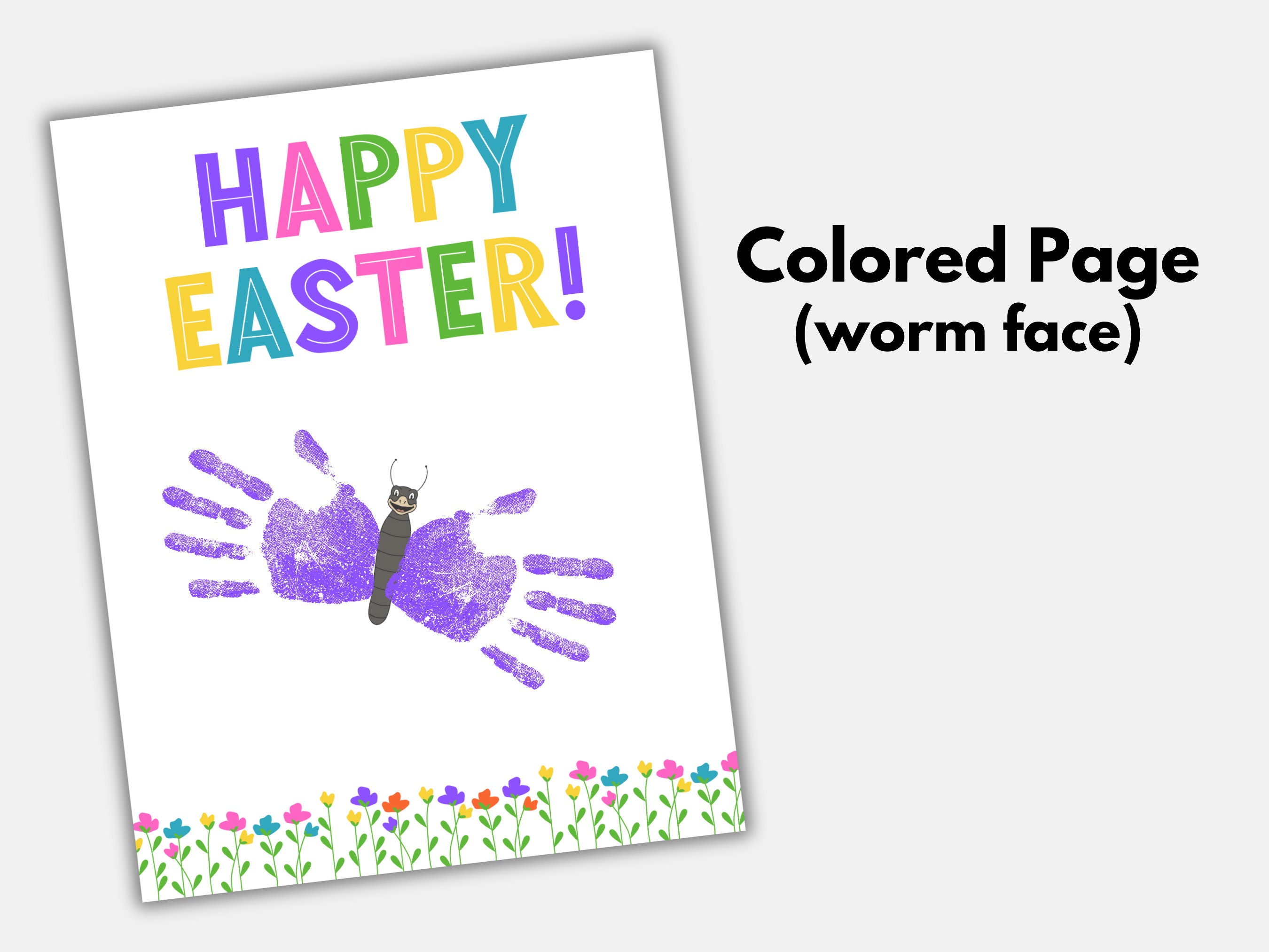 Easter Handprint Art, Easter Handprint Craft, Butterfly Handprint ...