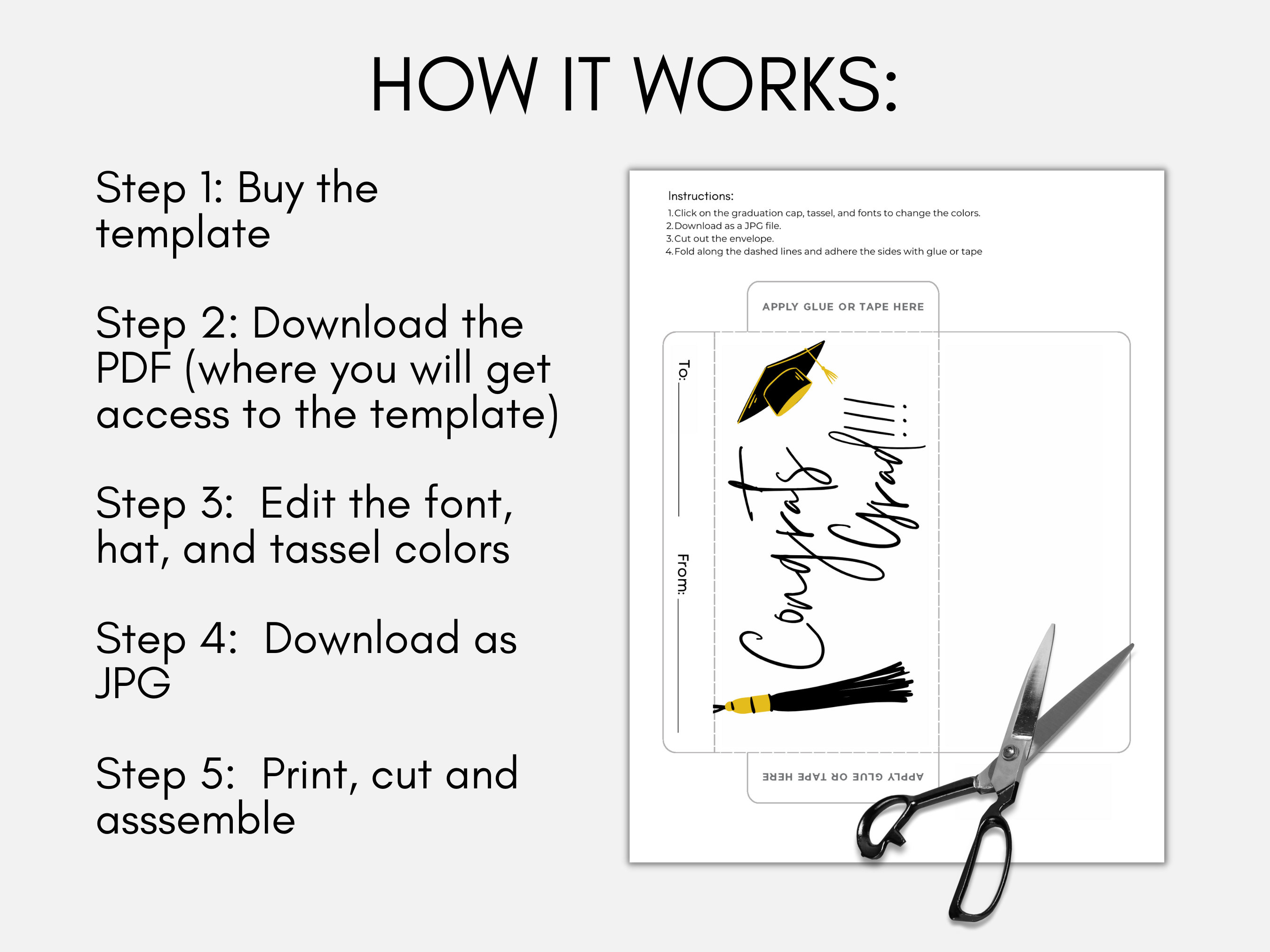 Graduation Money Envelope Printable, Graduation Money Holder, Money ...