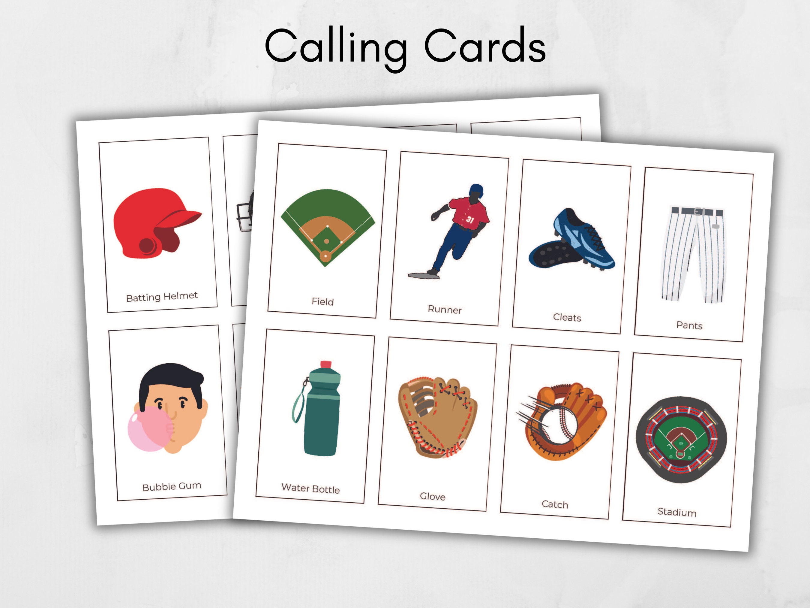 Baseball Bingo, Printable Baseball Bingo Cards, Baseball Activity ...