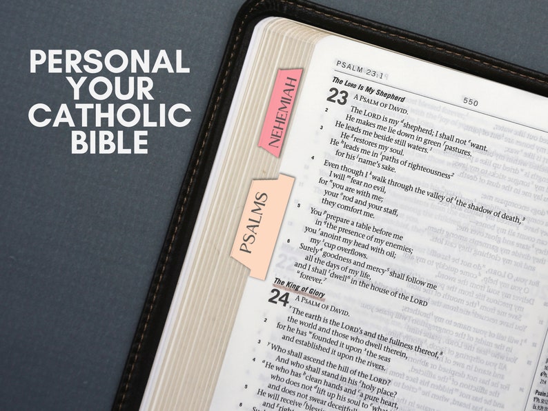 Printable Catholic Bible Tabs, Bible Tabs Printable, DIY Bible Tabs ...