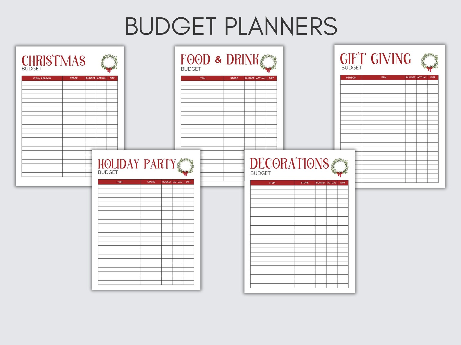 Christmas Planner Printable, Christmas Planner Book, Christmas Planner ...