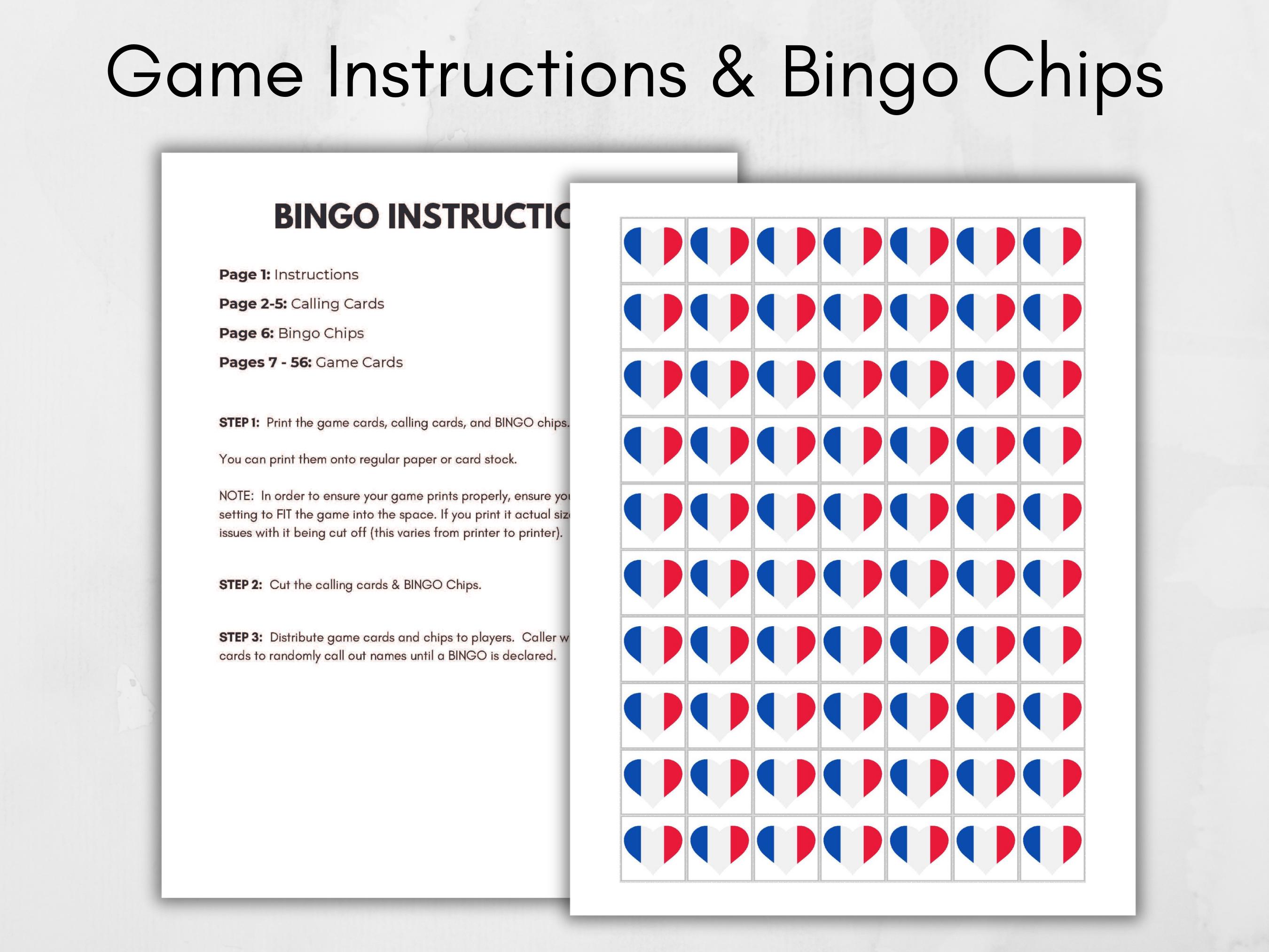 France Bingo, France Bingo Cards Printable Game, Paris France Travel ...