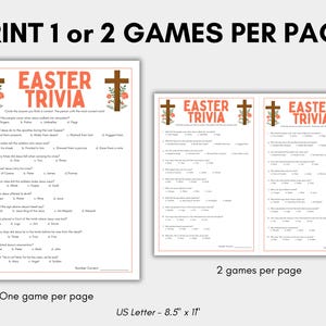 Easter Trivia, Easter Bible Trivia Game, Easter Story Trivia Game, Holy ...