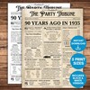 1935 Birthday Newspaper Poster: 90th Birthday Gift, Fun Facts (digital ...