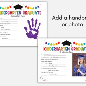 Editable Kindergarten Keepsake Printable, Kindergarten Memory Book ...