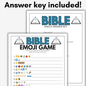 Bible Emoji Game, Bible Games for Kids, Teen Youth Group Games, Youth ...