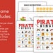 Pirate Bingo, 50 Printable Pirate Bingo Cards, Pirate Birthday Party ...
