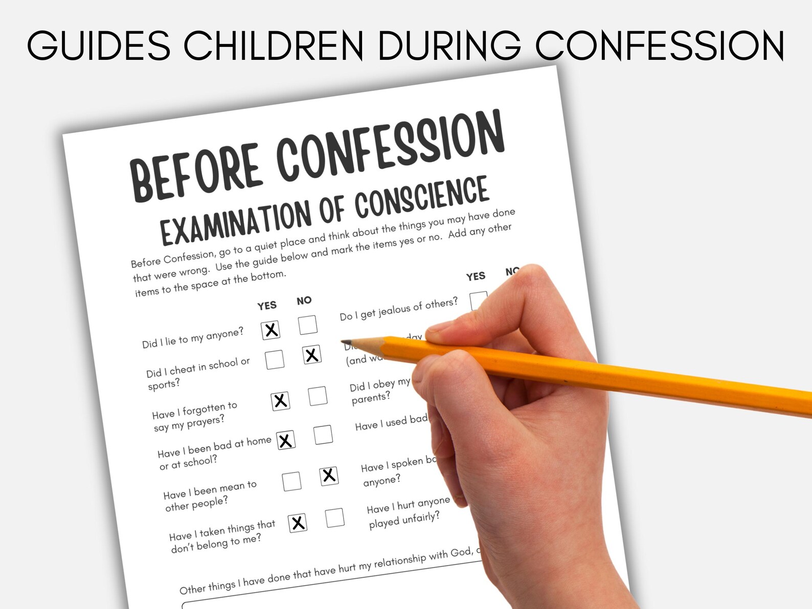 Catholic Kid Confession Guide, First Reconciliation Planner ...