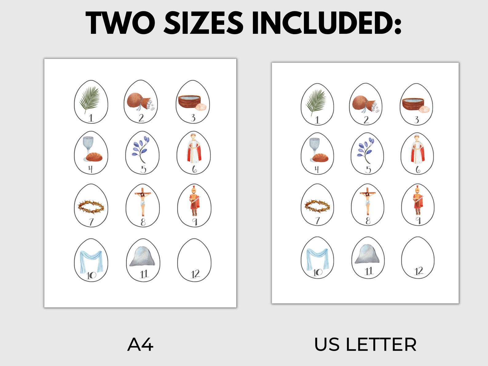 Resurrection Eggs Printable, Printable Easter Story Cards, Bible Verse ...