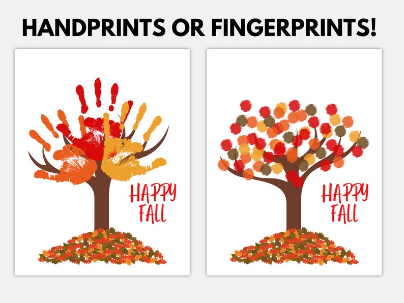 Fall Handprint Craft, Tree Handprint Craft, Fall Handprints, Handprint ...