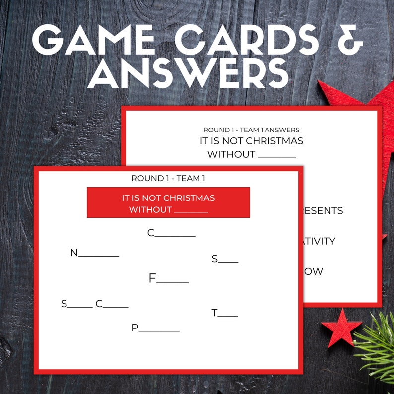 Christmas USA Says Printable Game Fun Party Game Christmas - Etsy
