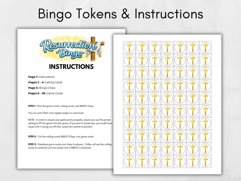 Resurrection Bingo Game, Bible Bingo, Easter Bingo, Holy Week Bingo ...