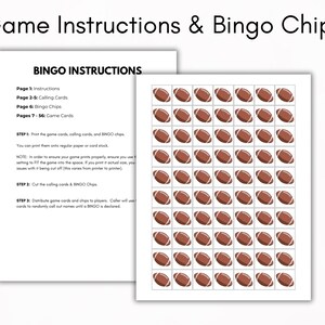 Football Bingo, Football Watch Party Game, Football Game Printable ...