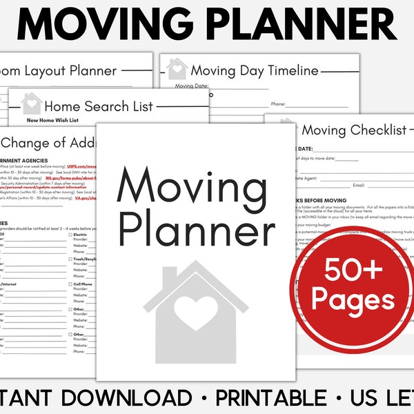 Moving Binder - Etsy