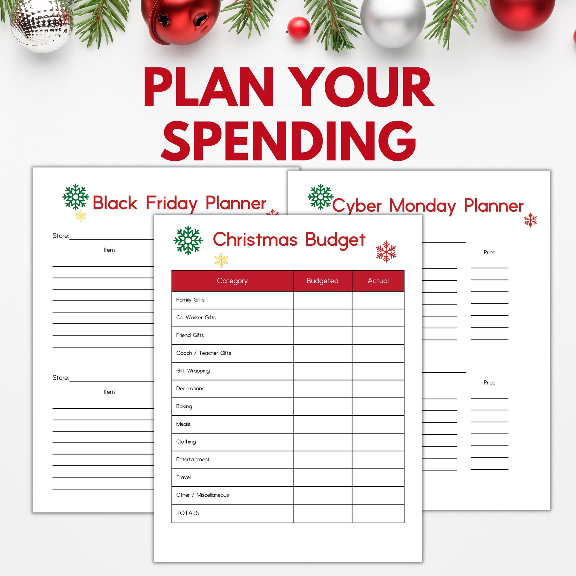 Printable Christmas Planner Template, Simple Printable Christmas ...