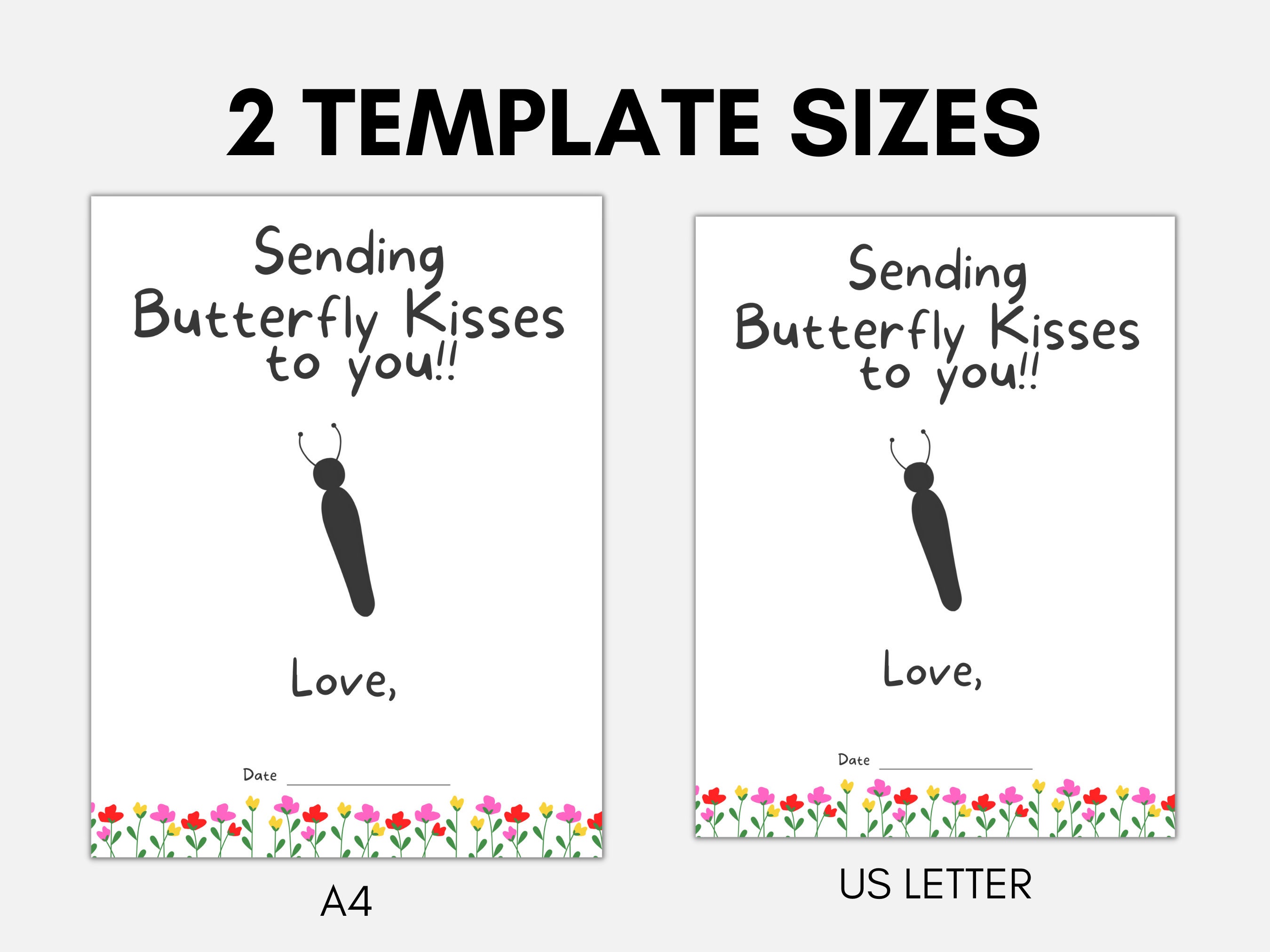 Butterfly Handprint Printable Art, Mother's Day Gift Idea, Handprint ...