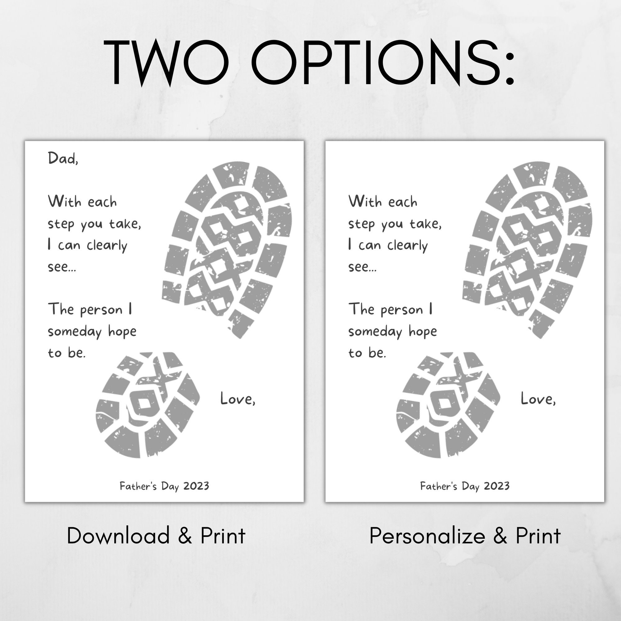 Following in Your Footsteps, Keepsake Craft, Father's Day Footprint ...