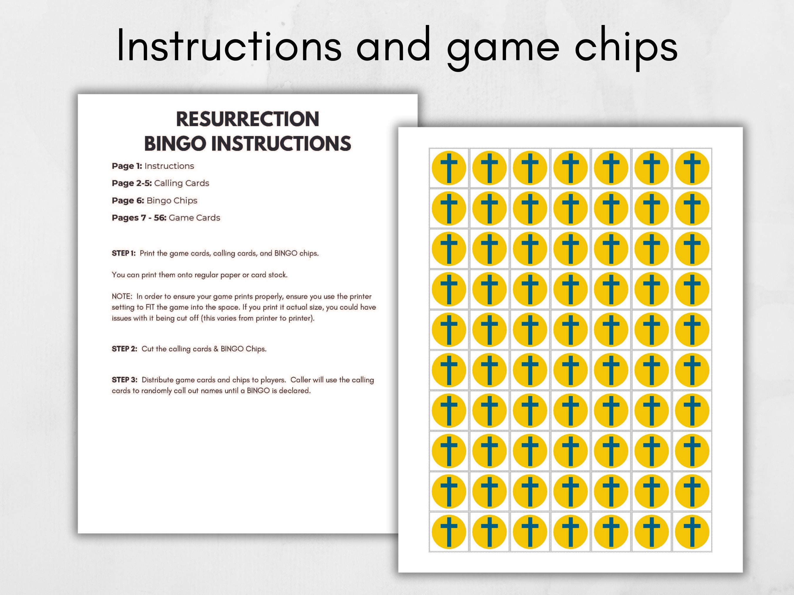 Resurrection Bingo Game, Bible Bingo, Easter Bingo, Holy Week Bingo ...