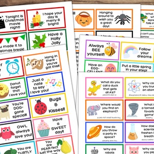 Lunch Box Notes for Kids, Joke Lunch Box Notes, Positive Affirmations ...