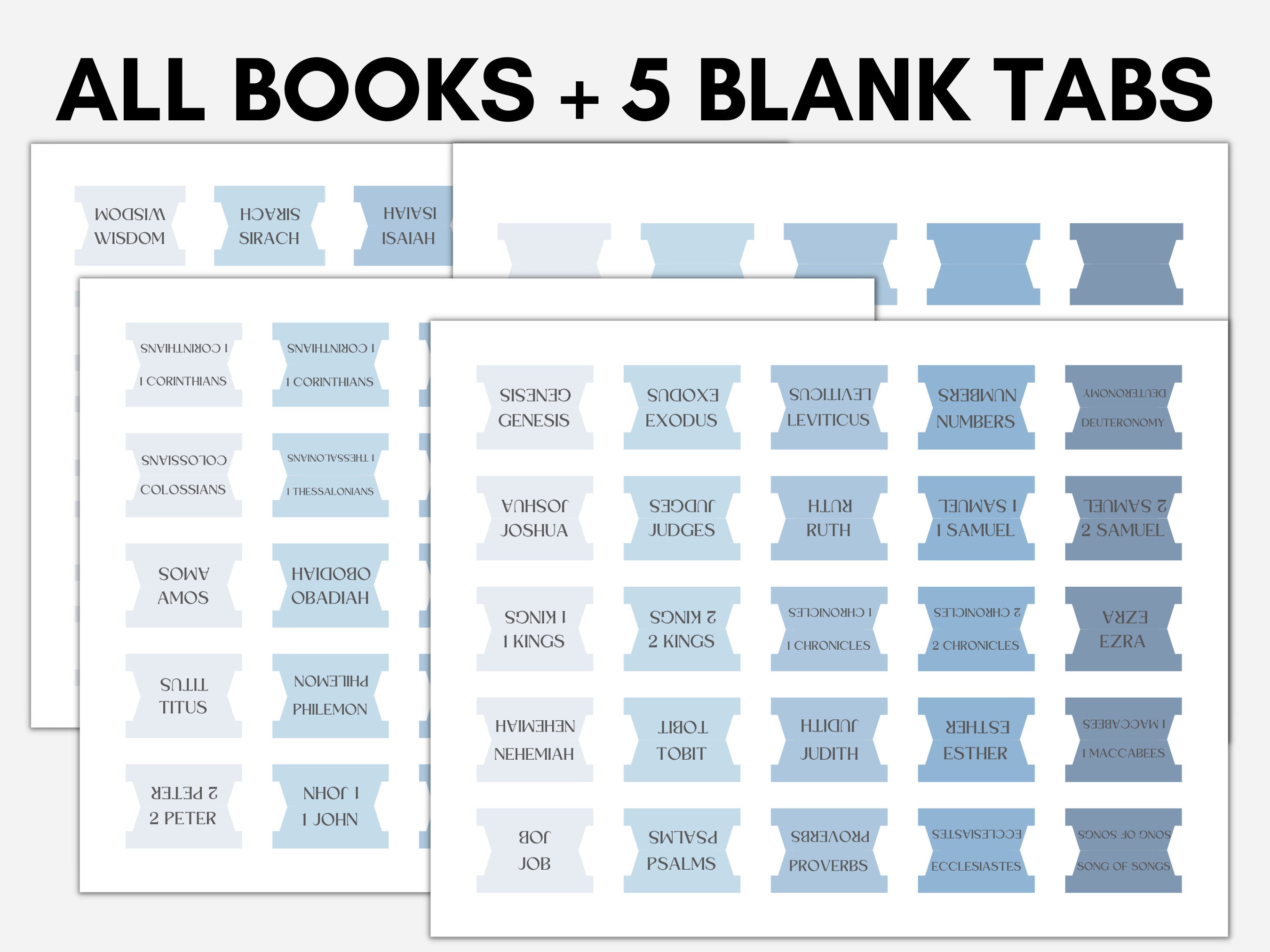 Printable Catholic Bible Tabs, Bible Tabs Printable, DIY Bible Tabs ...