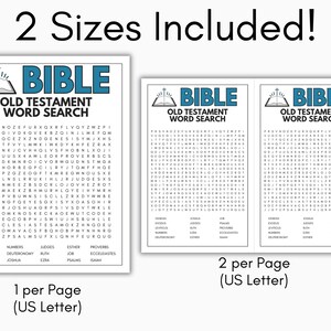 Bible Word Search, Books of the Bible Word Search, Bible Word Scramble ...