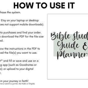 Bible Study Planner, Printable Bible Study Templates, Bible Study Pack ...