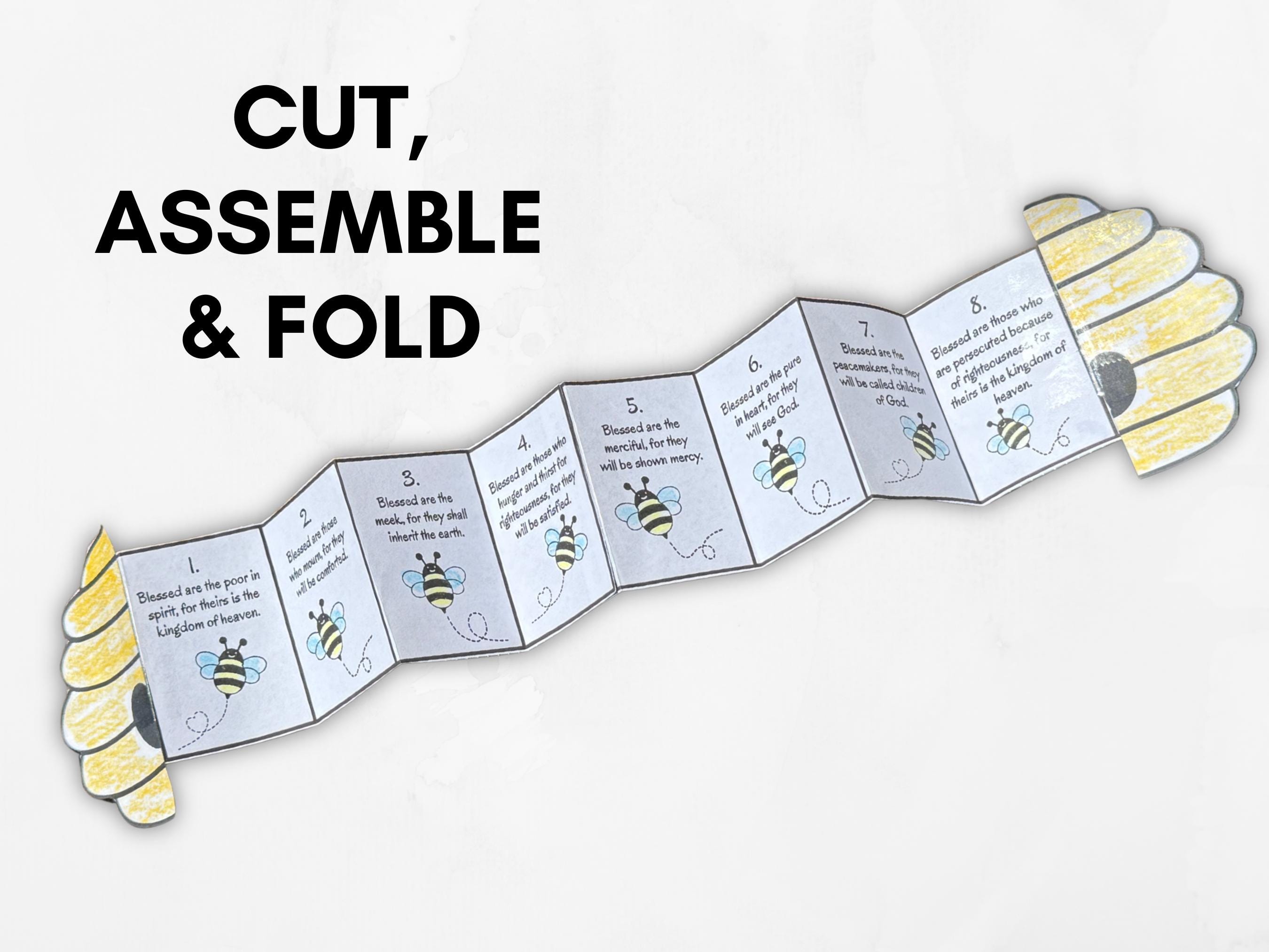 Beatitudes Craft for Kids, Beatitudes Bible Activity, Sunday School ...