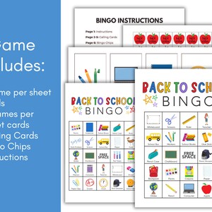 Back to School Bingo Game, Printable Back to School Games, Welcome Back ...