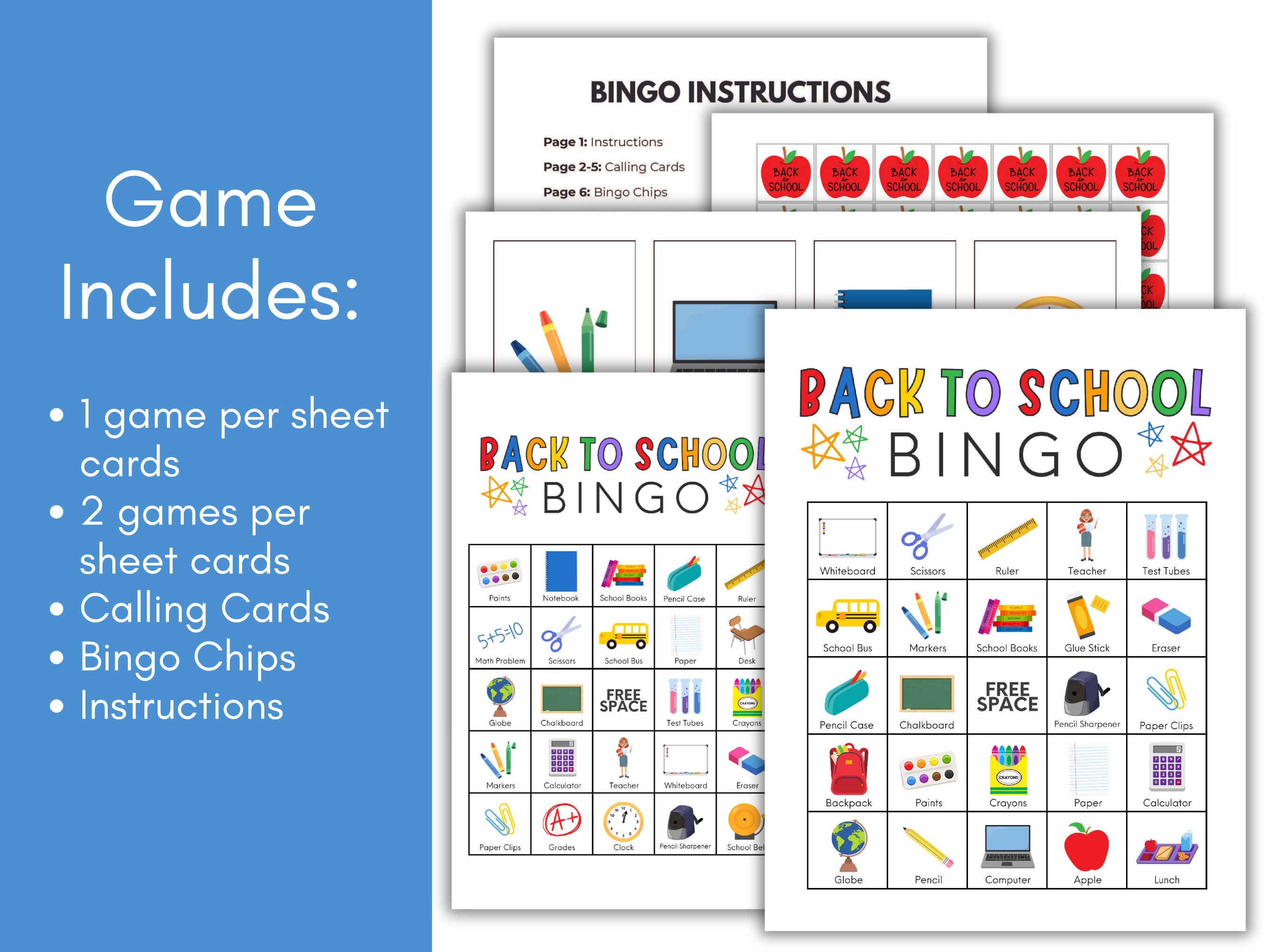 Back to School Bingo Game, Printable Back to School Games, Welcome Back ...