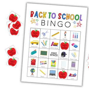 Back to School Bingo Game, Printable Back to School Games, Welcome Back ...