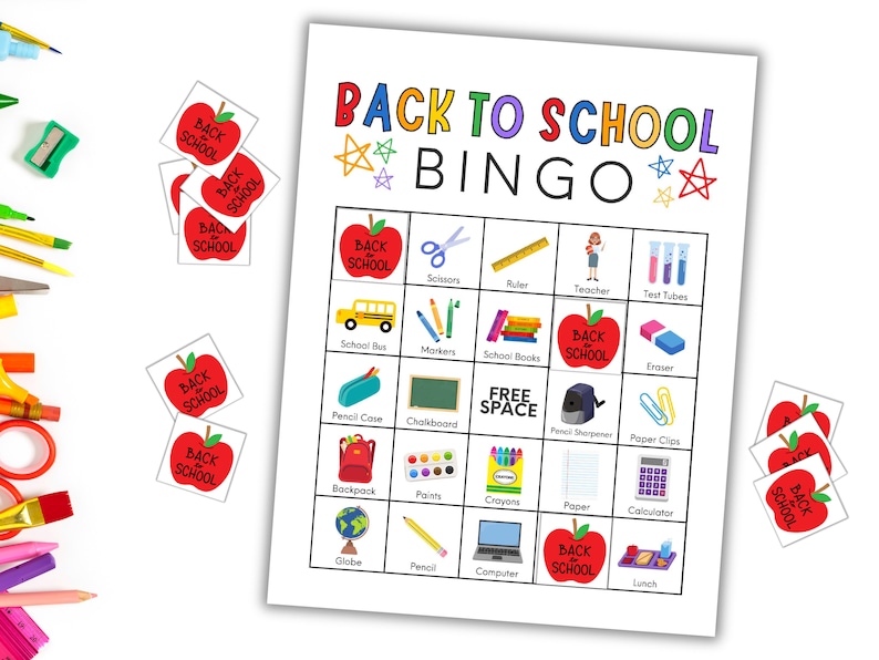 Back to School Bingo Game, Printable Back to School Games, Welcome Back ...