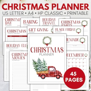 Christmas Planner Printable, Christmas Planner Book, Christmas Planner ...