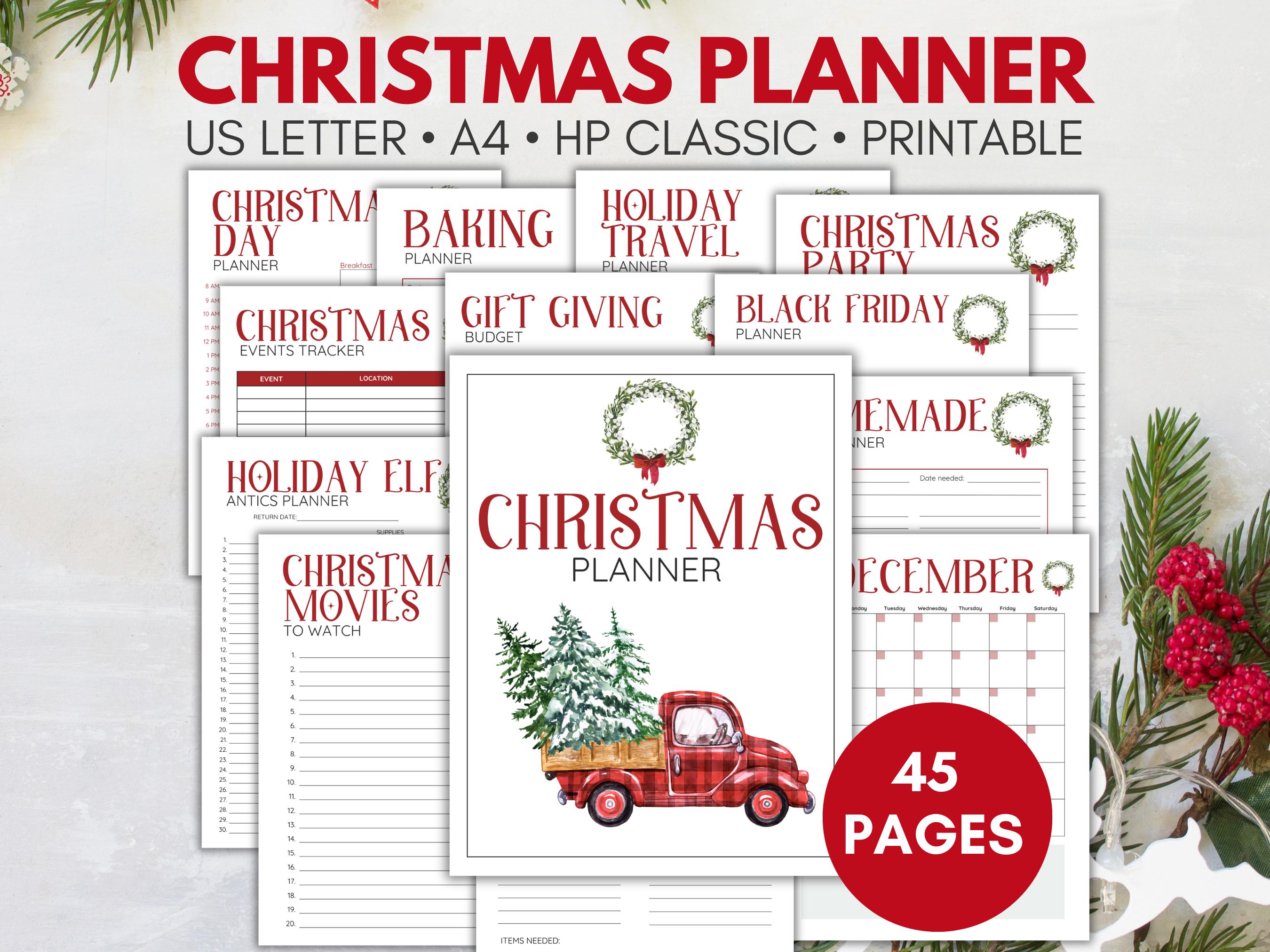 Christmas Planner Printable, Christmas Planner Book, Christmas Planner ...