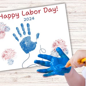 Labor Day Handprint, Labor Day 2024, Labor Day Craft, Labor Day ...