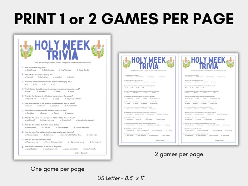 Holy Week Trivia, Resurrection Trivia Questions, Easter Story Trivia ...