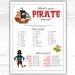 What's Your Pirate Name Game With Sign and Name Tags, Pirate Birthday ...