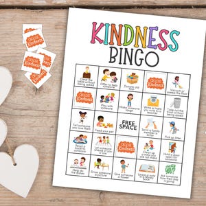 Kindness Bingo, Acts of Kindness Bingo, Gratitude Bingo, Kindness ...
