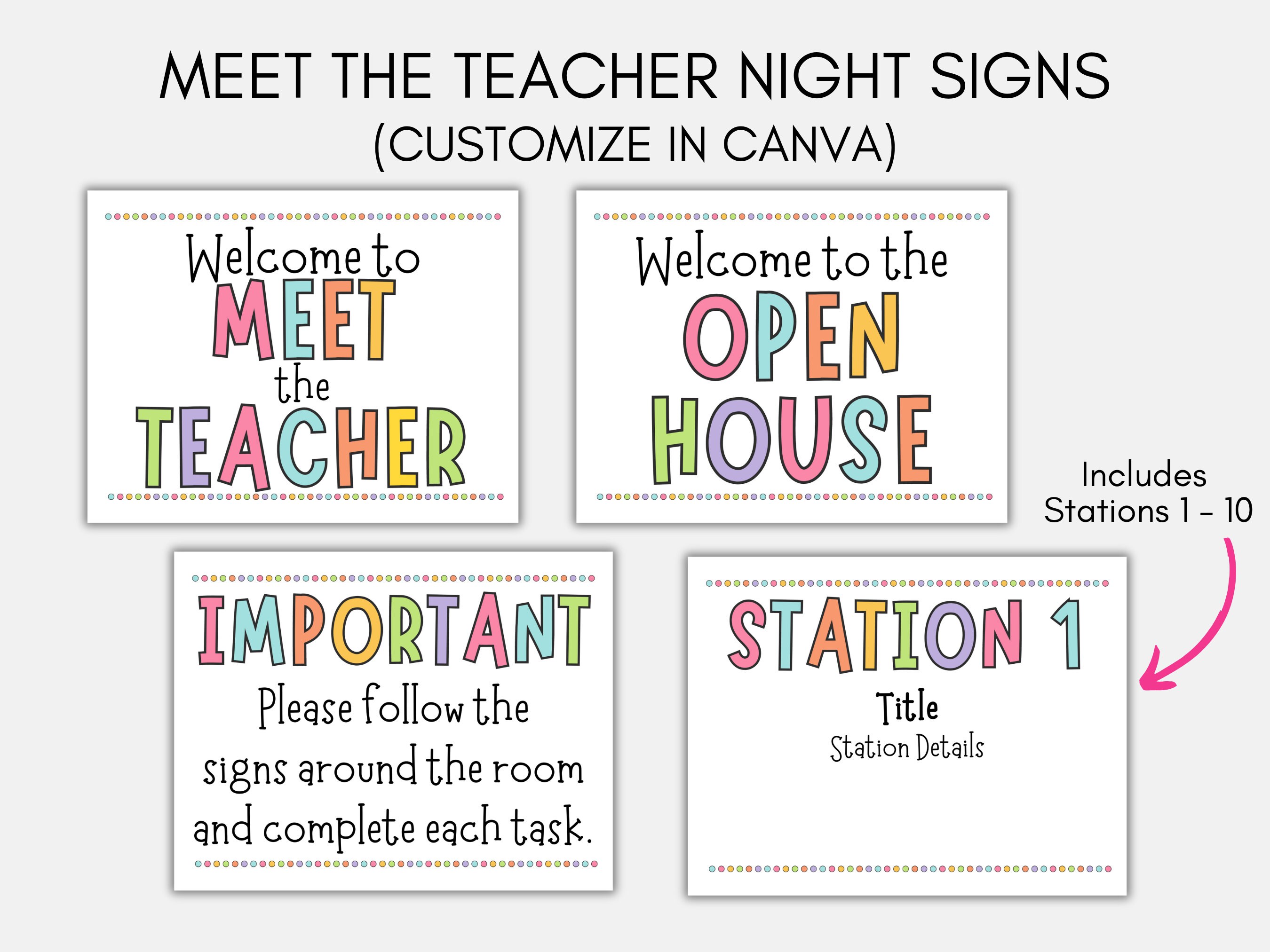 Meet the Teacher Template, Meet the Teacher Editable, Student ...