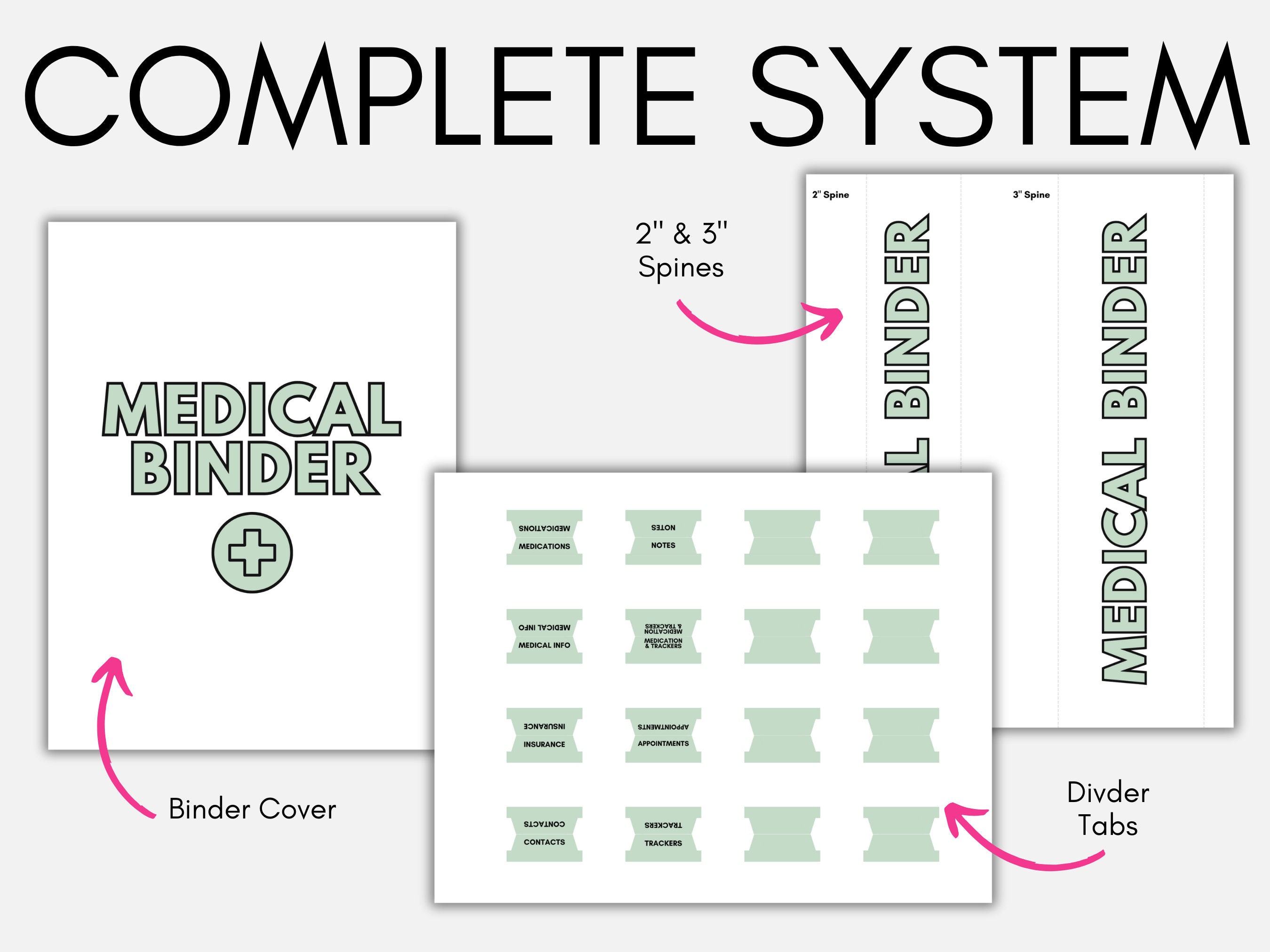 Medical Binder Printable, Medical Planner, Healthcare Planner, Chronic ...