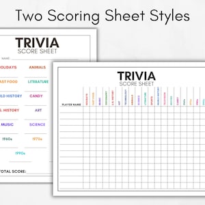 Pub Trivia Games Bundle, Trivia Night Games, Family Game Night, Trivia ...