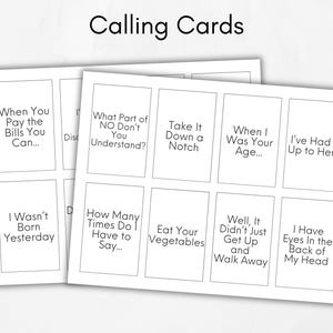 Mother's Day Bingo, Printable Mother's Day Bingo Game, Things Moms Say ...